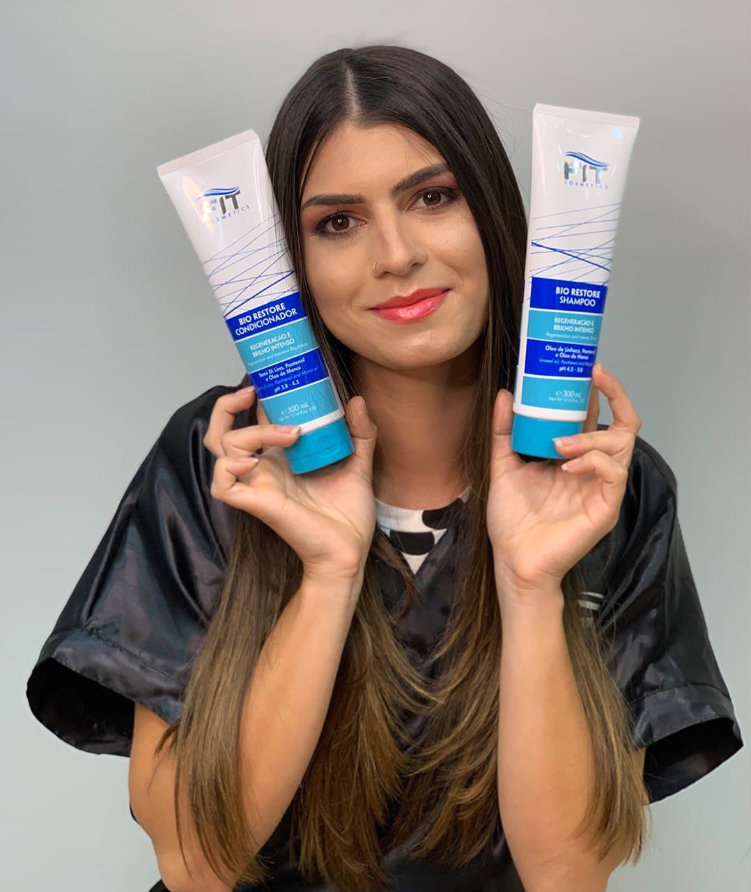 Kit Bio Restore Home Care 4x1 300ml Fit Cosmétics - Únika Hair Cosméticos