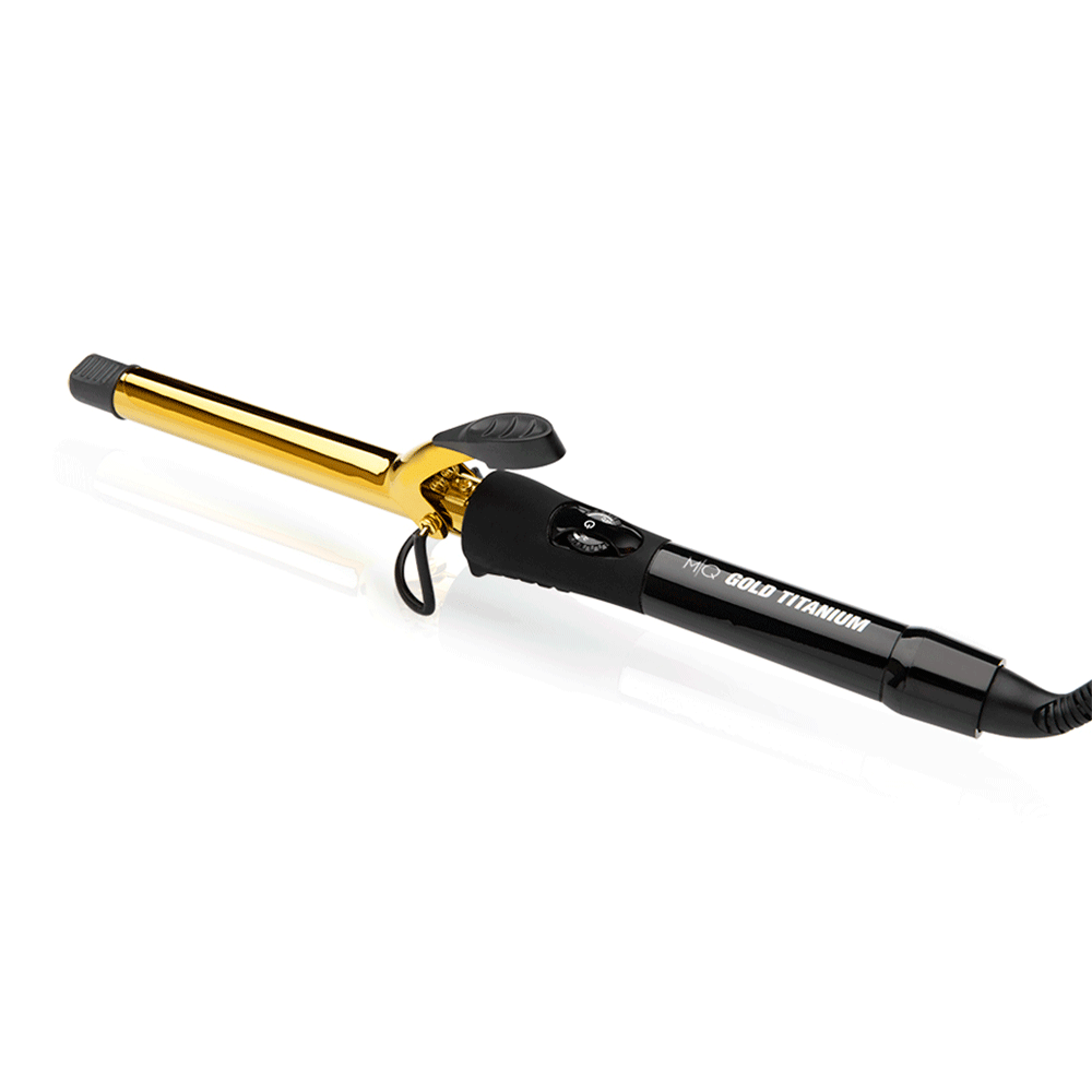 Modelador MQ Gold Titanium 25MM, Black/Gold Bivolt - Únika Hair Cosméticos