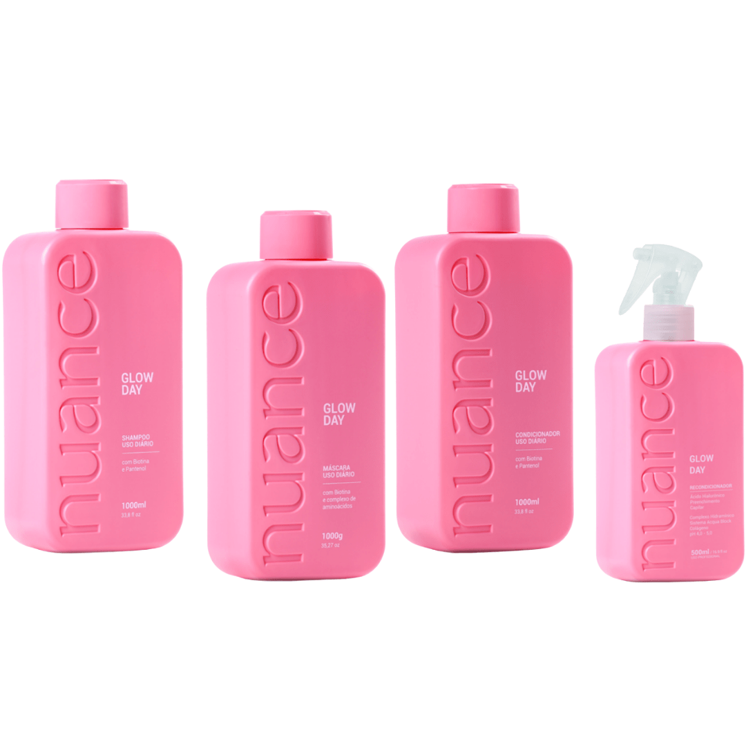 Glow Day Fortalecimento Capilar - Linha Profissional Nuance - Únika Hair Cosméticos