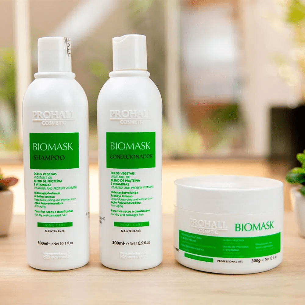 Kit Ultra Hidratante Biomask Máscara 300g (3 Produtos) - Únika Hair ...