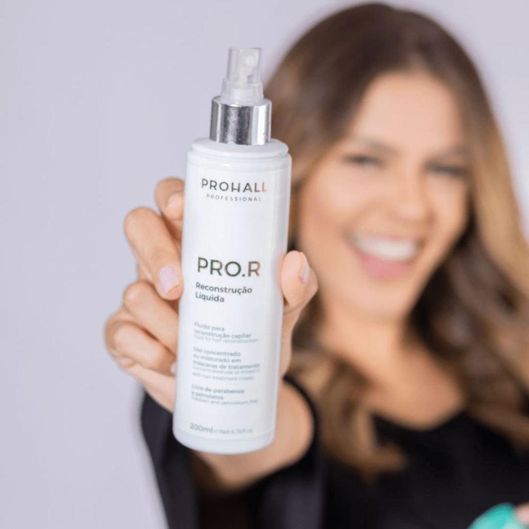 Prohall Fluído capilar PRO.R 200ml + Ampola Anti-Danos PRO.R 15ml - Únika Hair Cosméticos